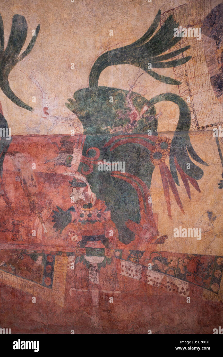 Mexico, Chiapas, Bonampak, Mayan Archaeological site, Building 1, Room ...