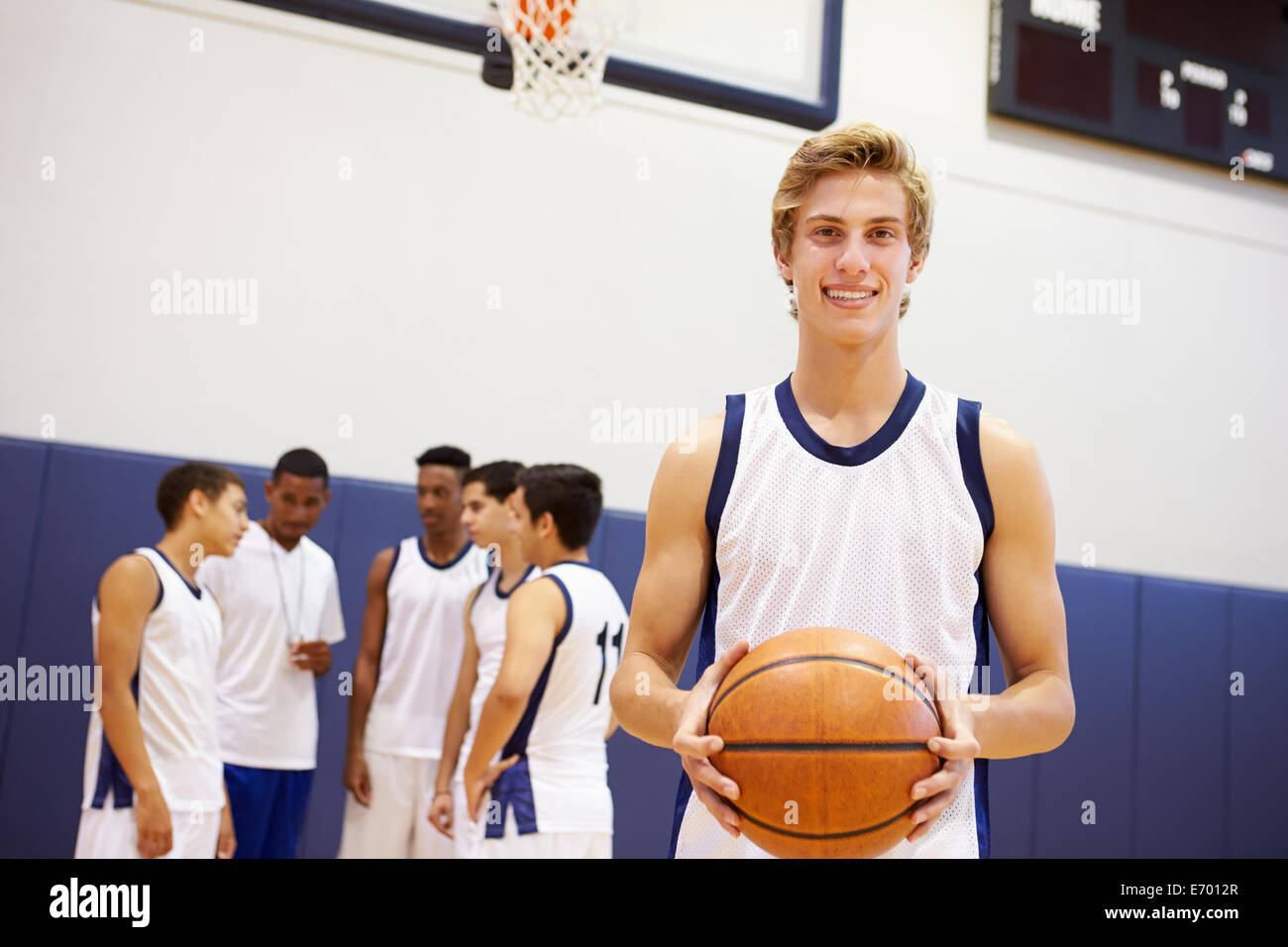 Portrait Of High School Basketball Player Stock Photo - Alamy