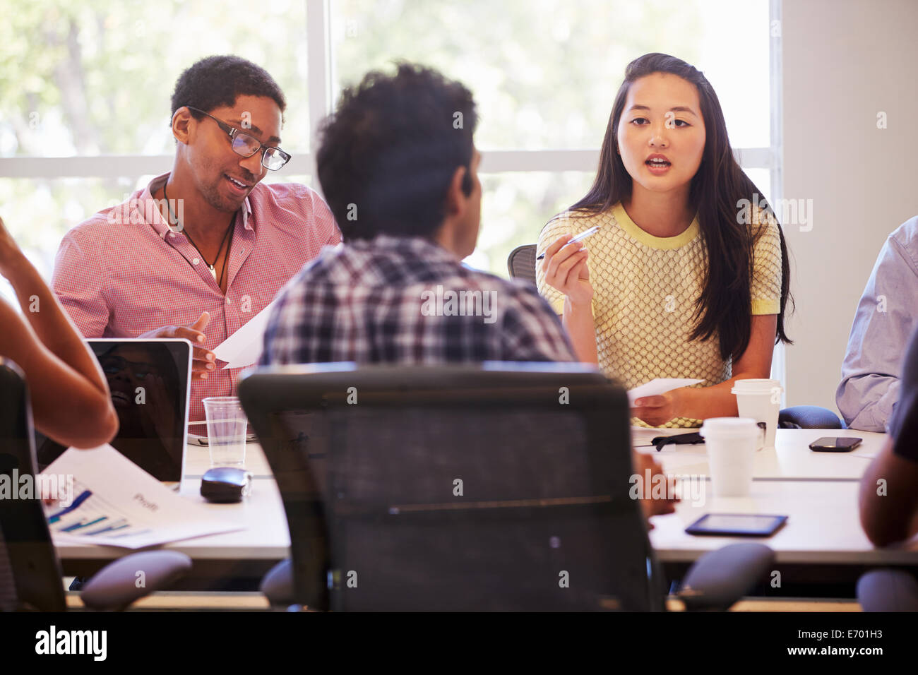 Designers Meeting To Discuss New Ideas Stock Photo - Alamy