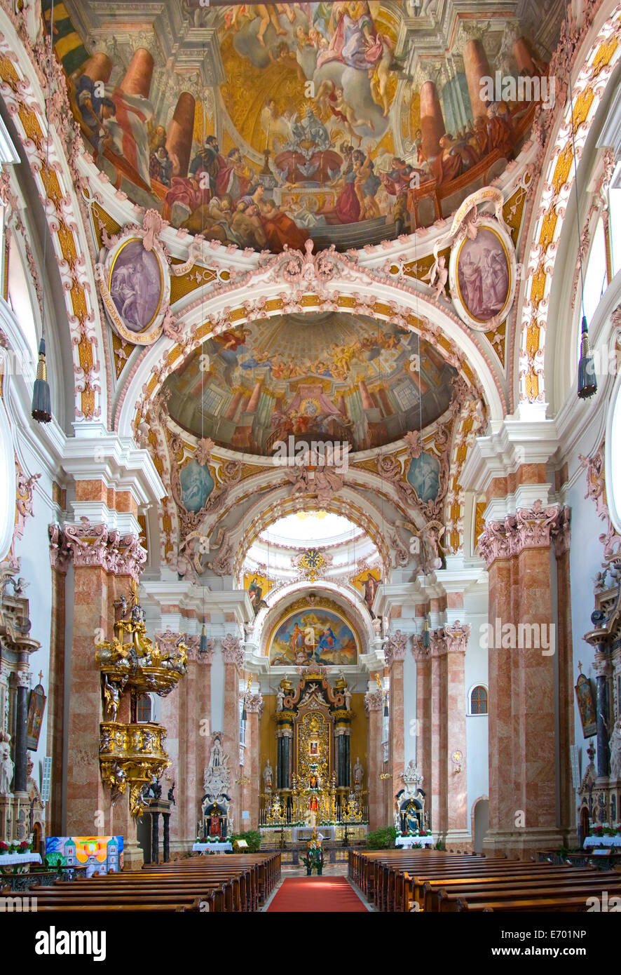 Innsbruck, Austria. Cathedral of St James (Dom St Jakob - 1722, Baroque ...