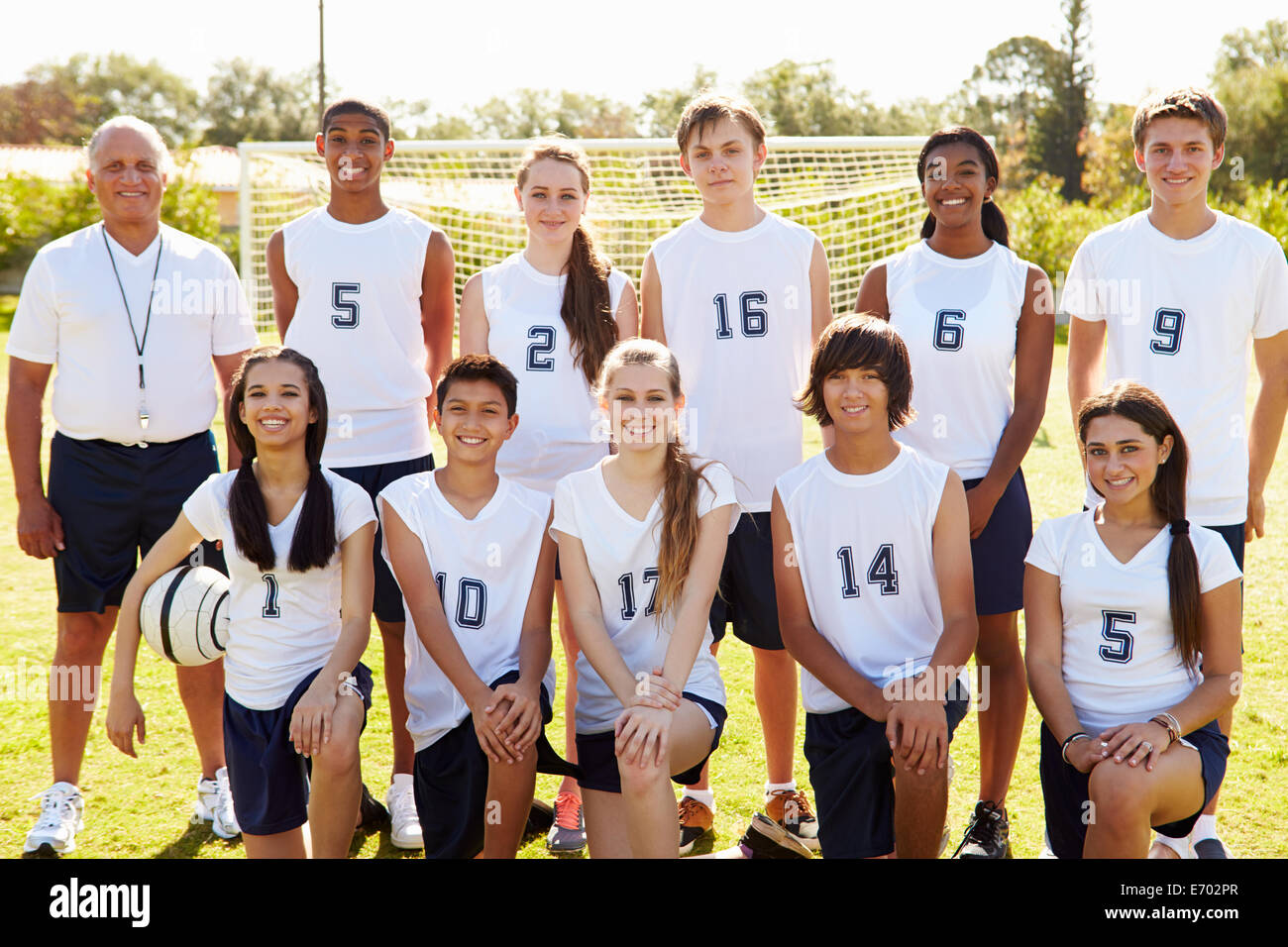 High school female soccer coach hi-res stock photography and images - Alamy