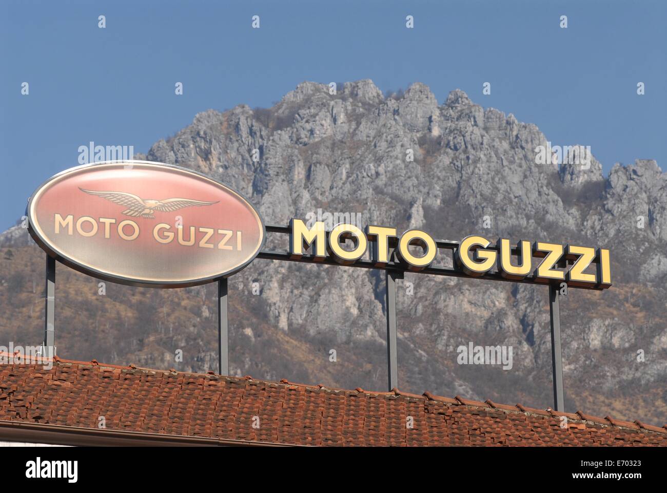 Motoguzzi motorcycle factory in mandello hi-res stock photography and ...