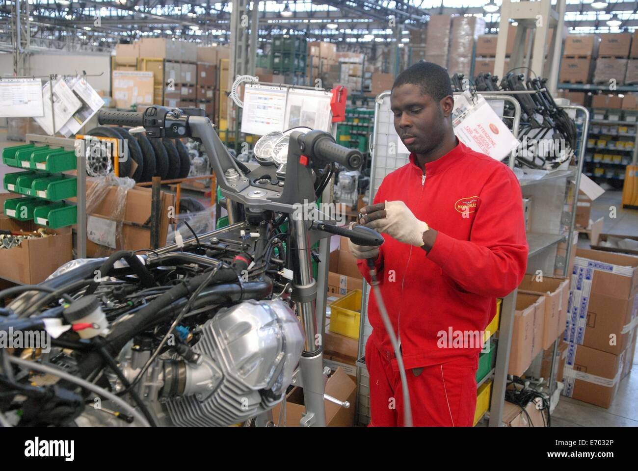 Motoguzzi motorcycle factory in mandello hi-res stock photography and ...