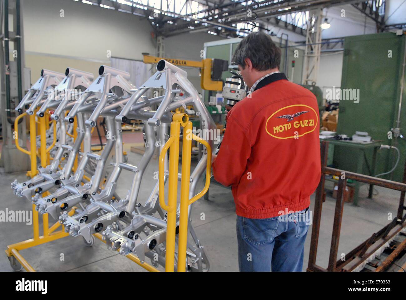Motoguzzi motorcycle factory in mandello hi-res stock photography and ...