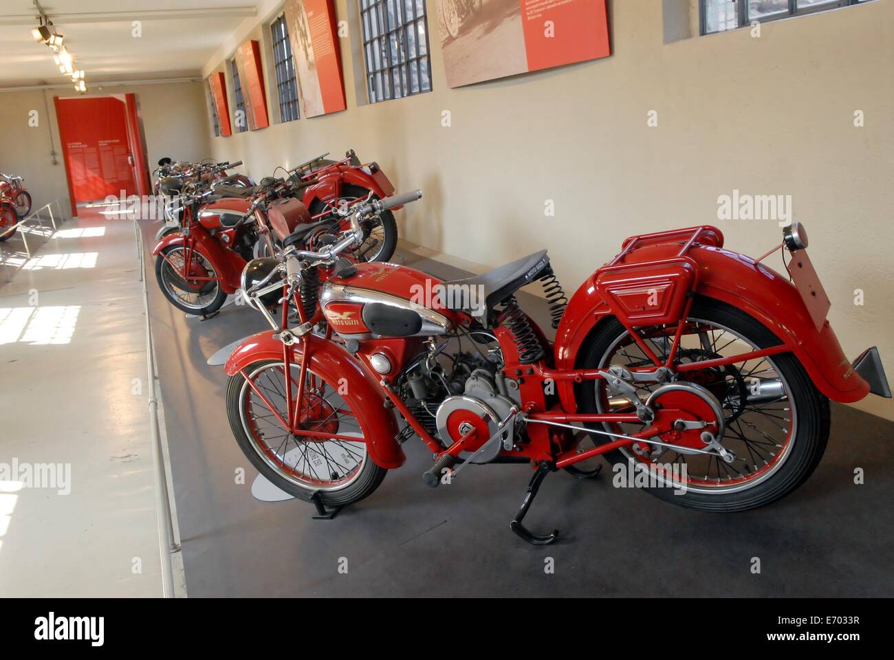 Motoguzzi motorcycle factory in Mandello Lario (Italy), historical ...