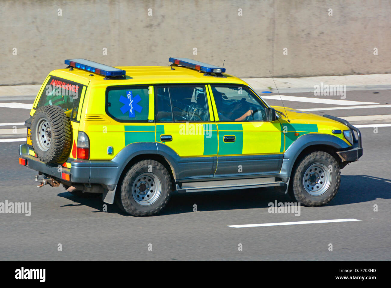 Ambulance with emergency lights High Resolution Stock Photography and ...