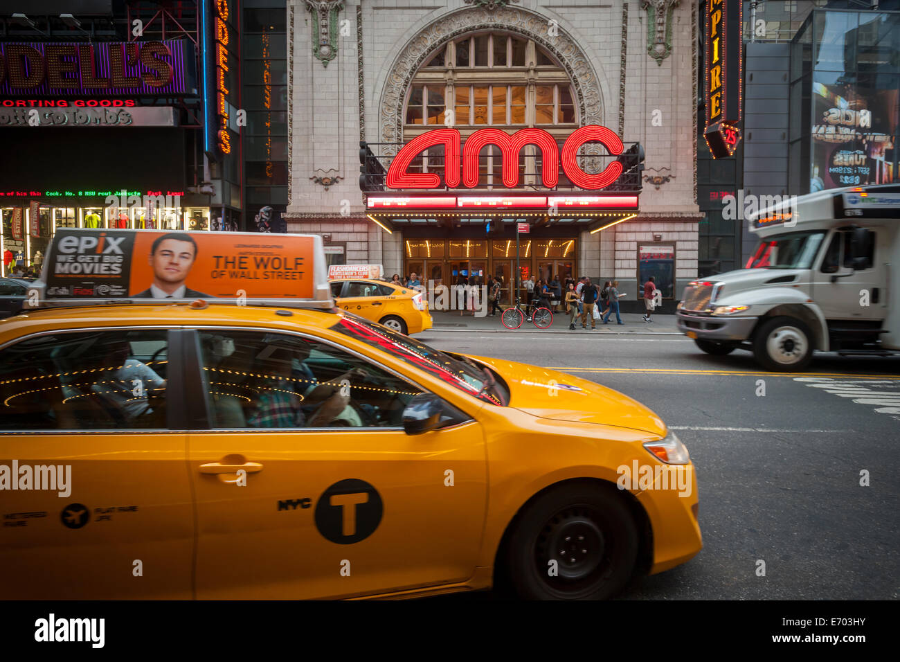 The AMC 25 Theatres in Times Square in New York are seen on Saturday ...