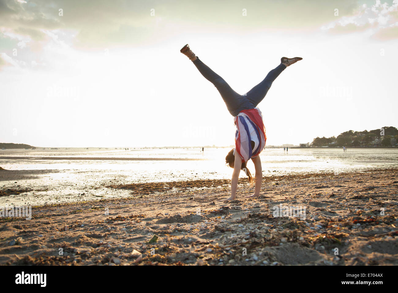 Handstand on beach hi-res stock photography and images - Alamy