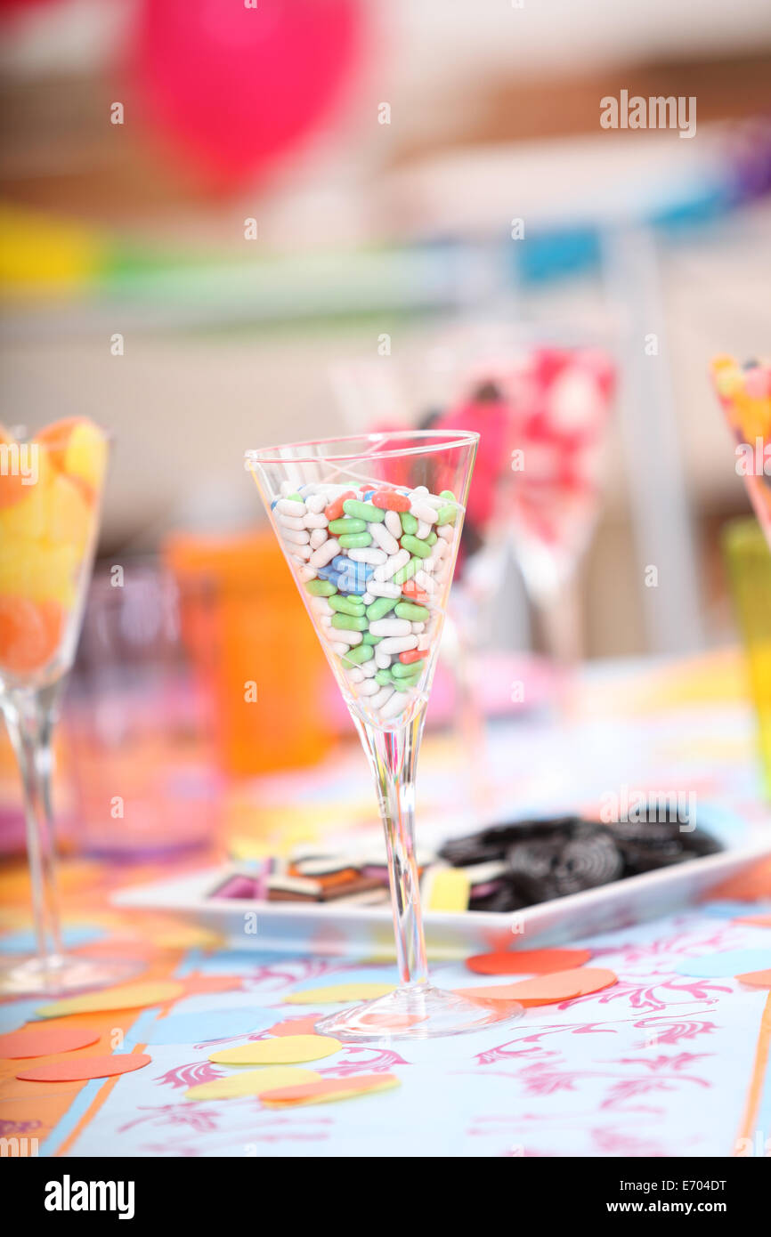 Sweets at a child's party Stock Photo - Alamy