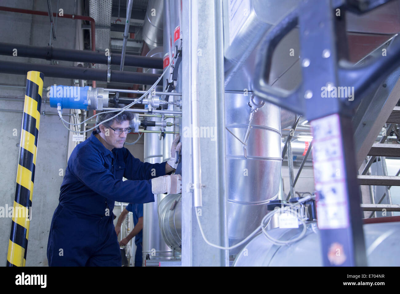 Engineer in power station Stock Photo - Alamy