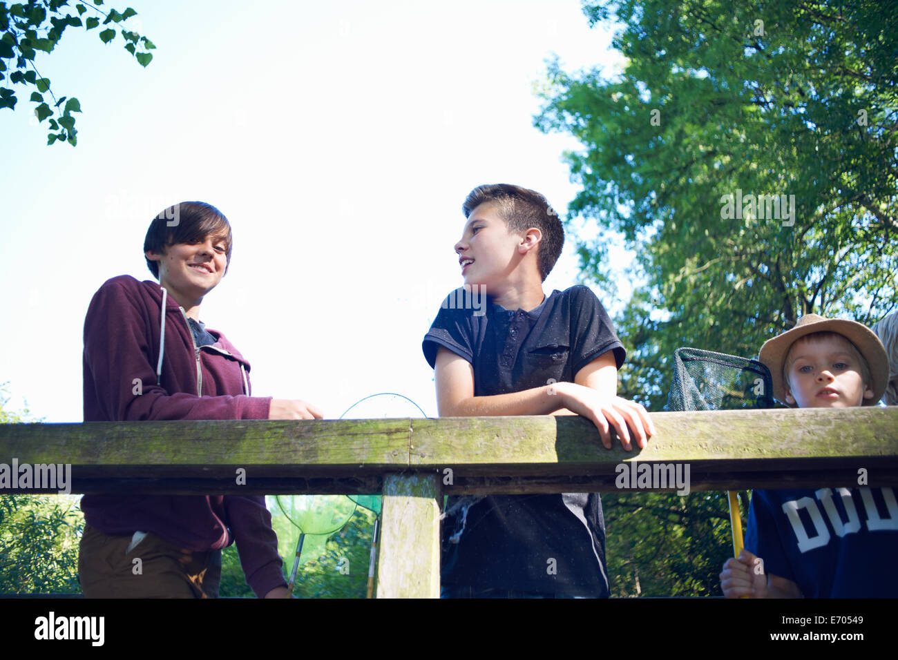 Boys On Bridge High Resolution Stock Photography and Images - Alamy