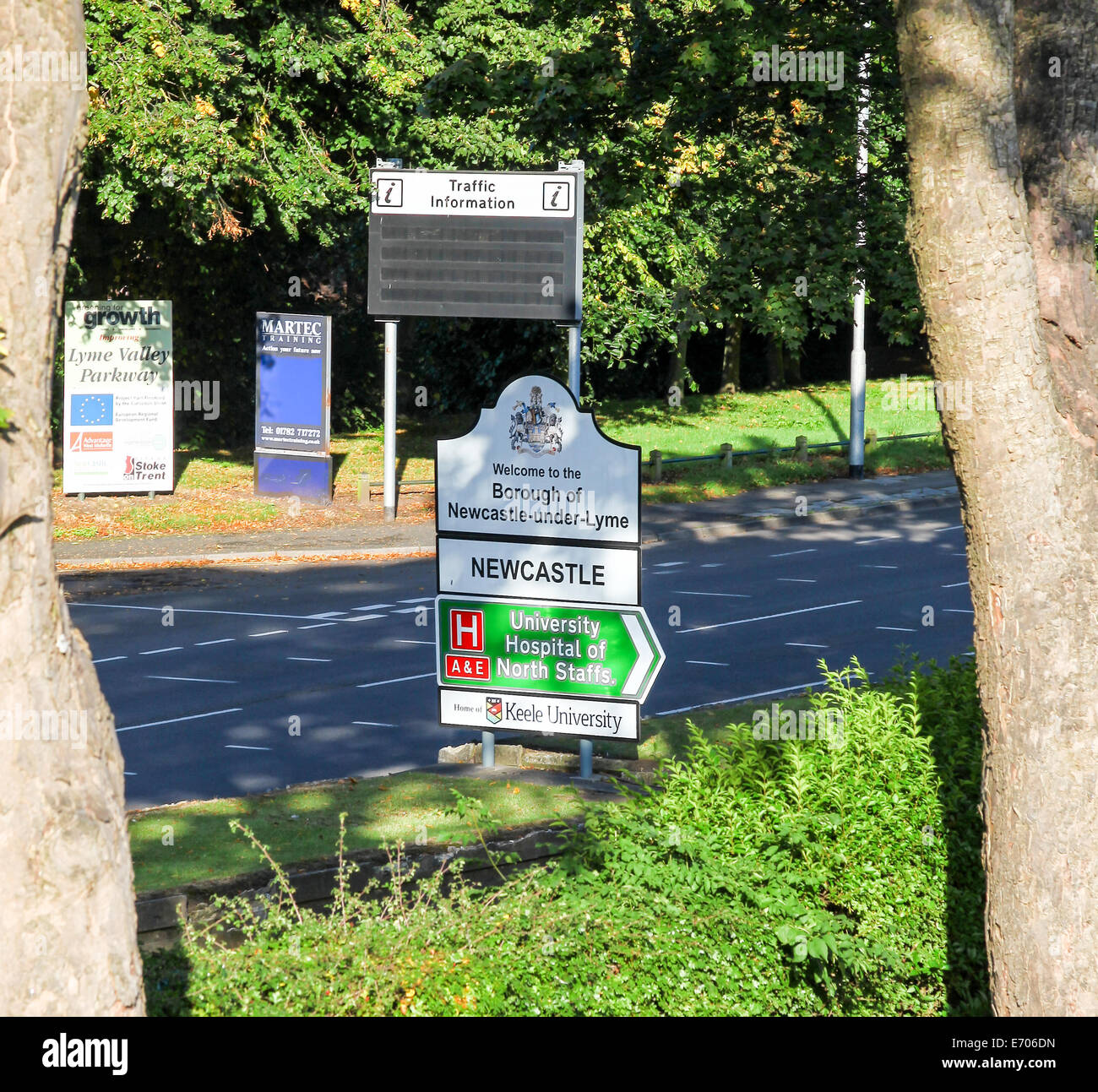 Stoke on trent road sign hi-res stock photography and images - Alamy