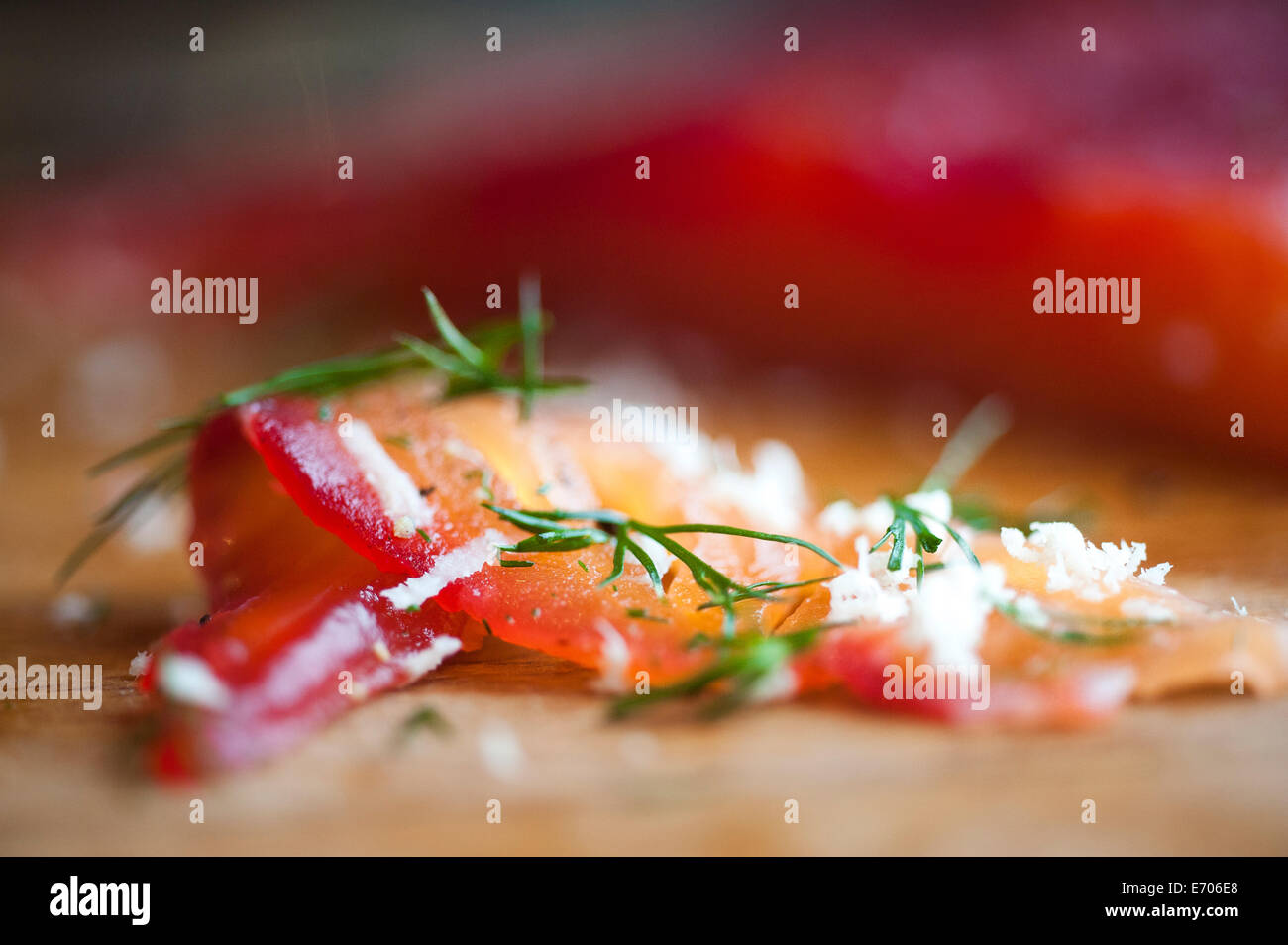 Gravlax, close up Stock Photo - Alamy