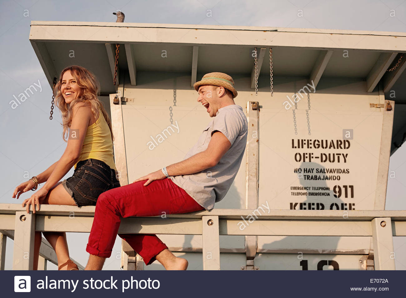 California Lifeguard Tower Stock Photos & California Lifeguard Tower ...