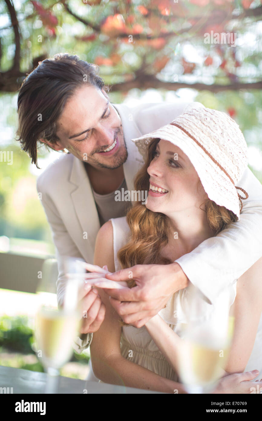 Ginger couple engaged hi-res stock photography and images - Alamy