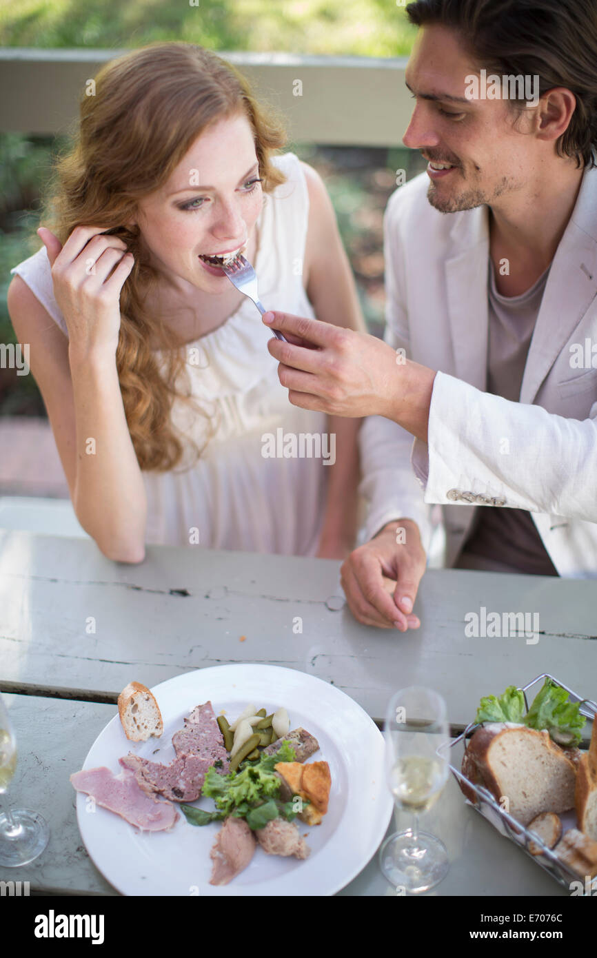 Over head view of al fresco hi-res stock photography and images - Alamy