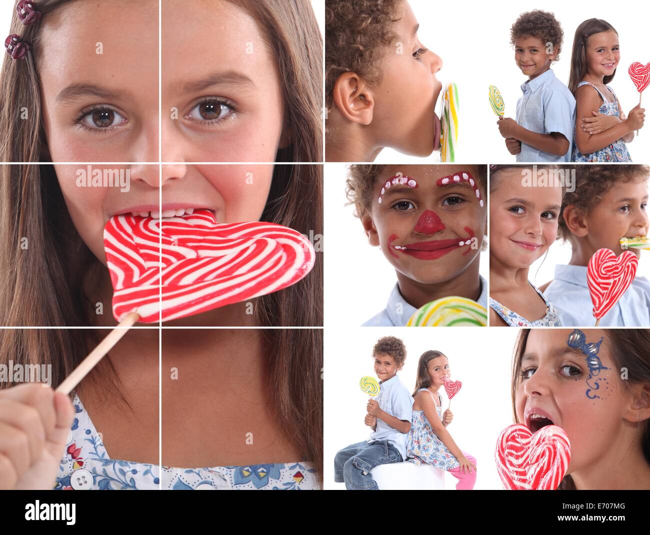 Face montage children hi-res stock photography and images - Alamy