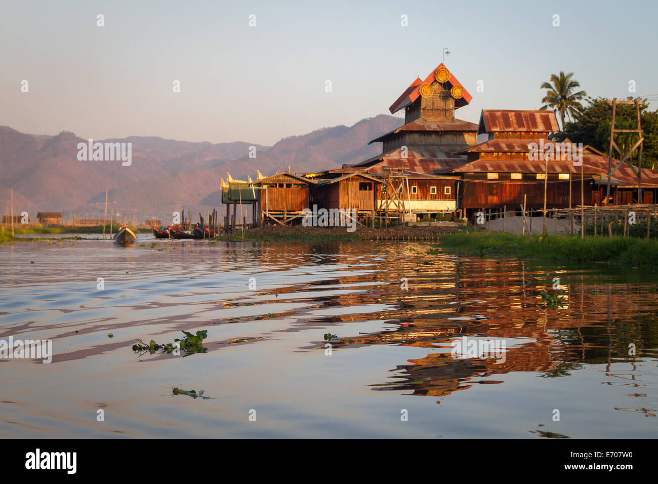 Buddhist temple on Inle Lake, Shan State, Myanmar. Photo © Nile Sprague ...