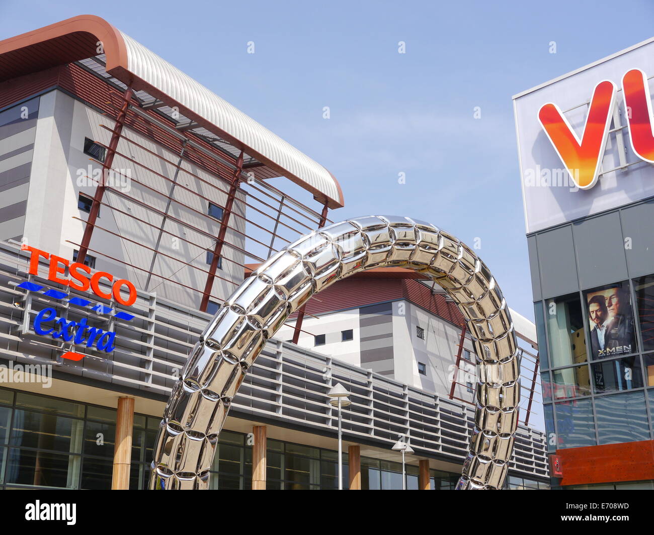 Trinity Square, Gateshead, UK. Modern architectural buildings ...