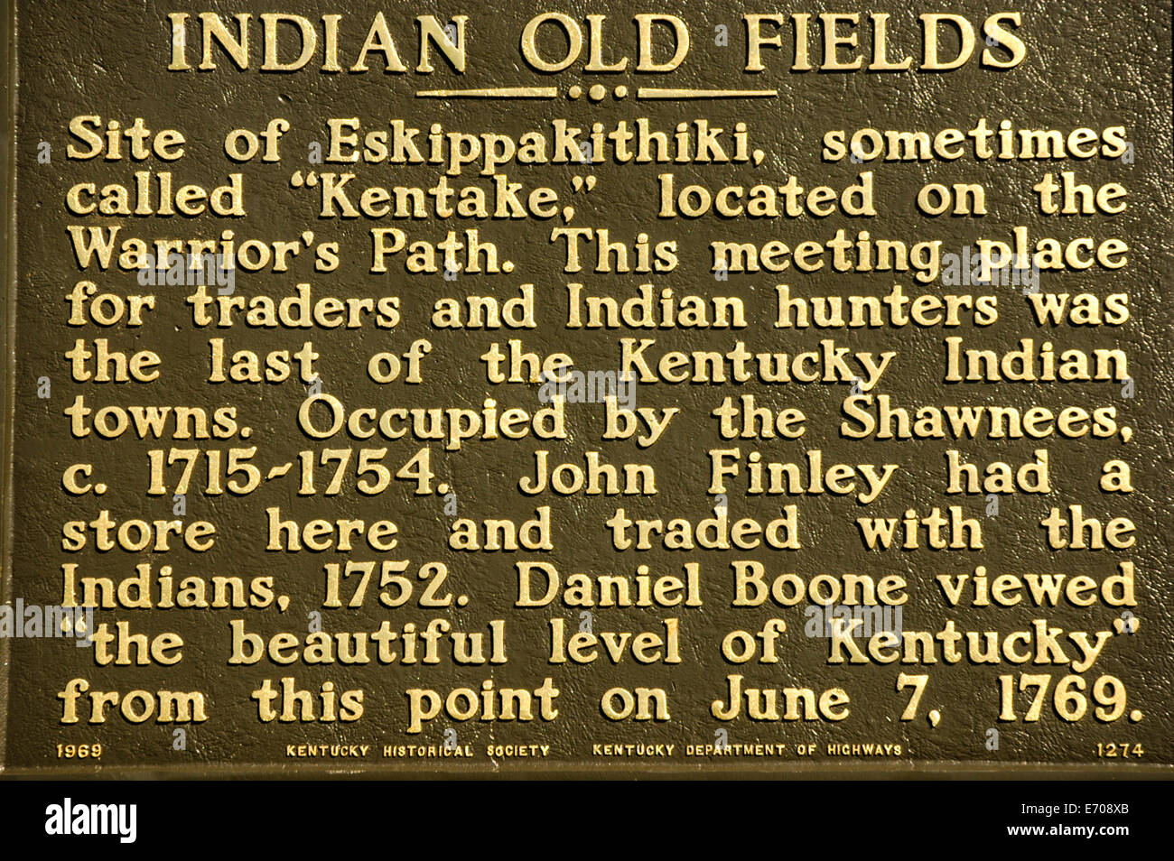 Indian Old Fields in the Blue Grass area of Kentucky USA Stock Photo ...