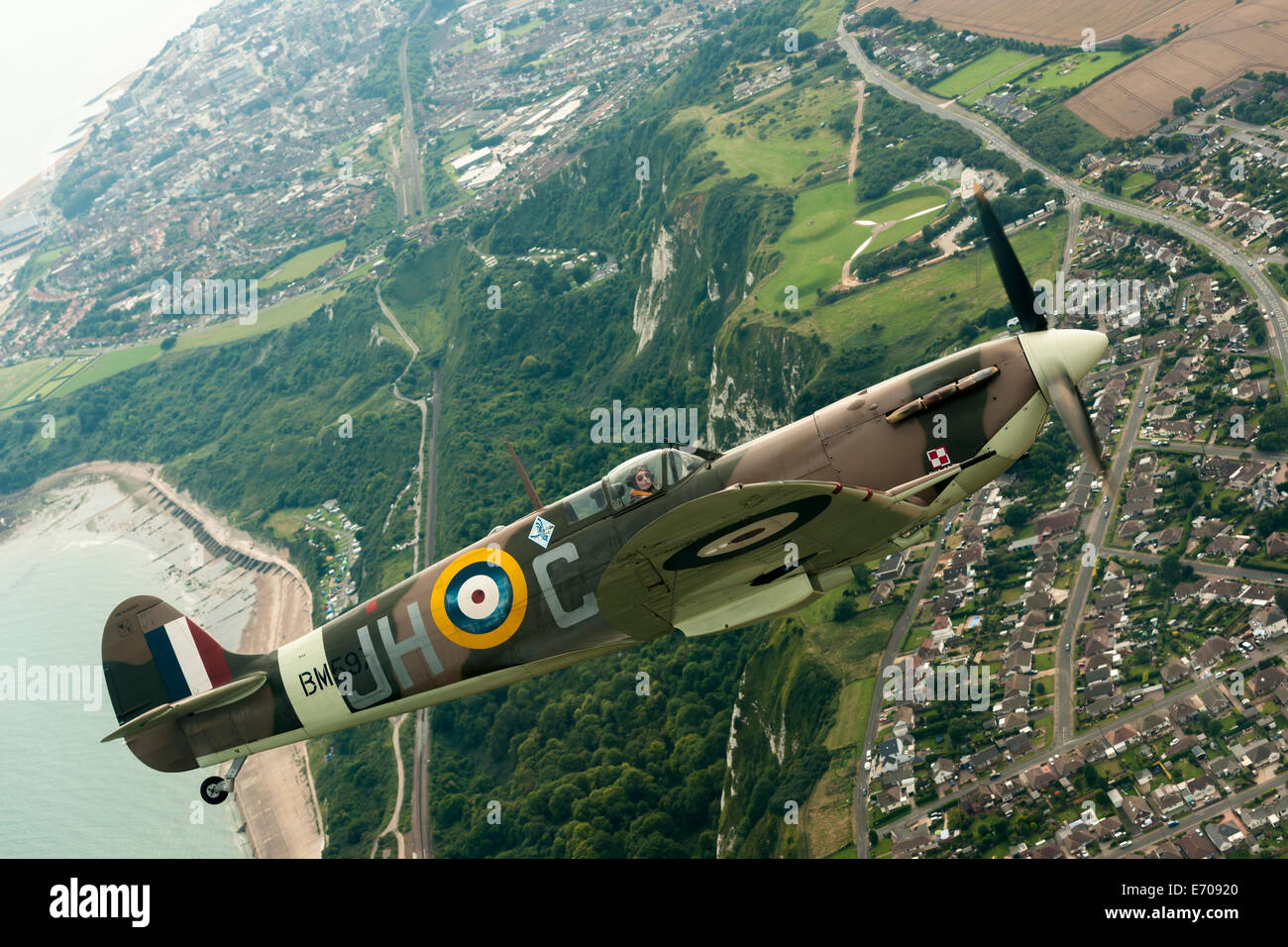 Vickers Supermarine Spitfire MK VB G-MKVB Stock Photo - Alamy