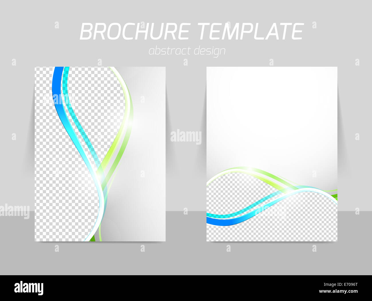 Flyer back and front template design Stock Photo - Alamy