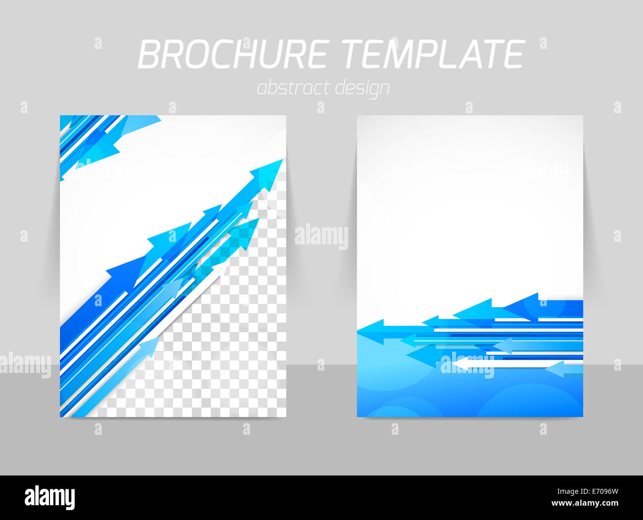 Flyer back and front template design Stock Photo - Alamy