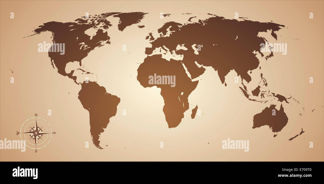 Robinson projection map hi-res stock photography and images - Alamy