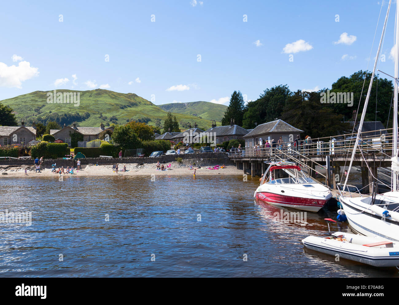 Luss pier hi-res stock photography and images - Alamy