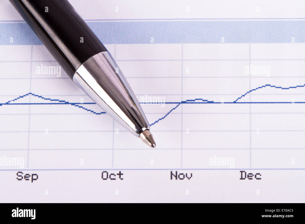 Business chart of earning trends Stock Photo - Alamy