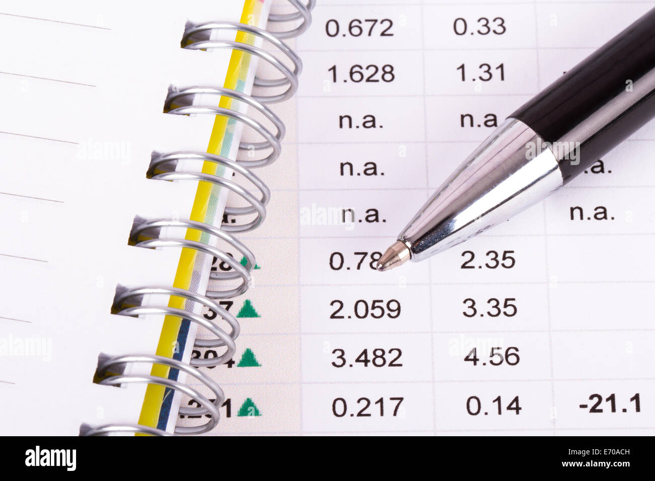 Business chart of earning trends Stock Photo - Alamy