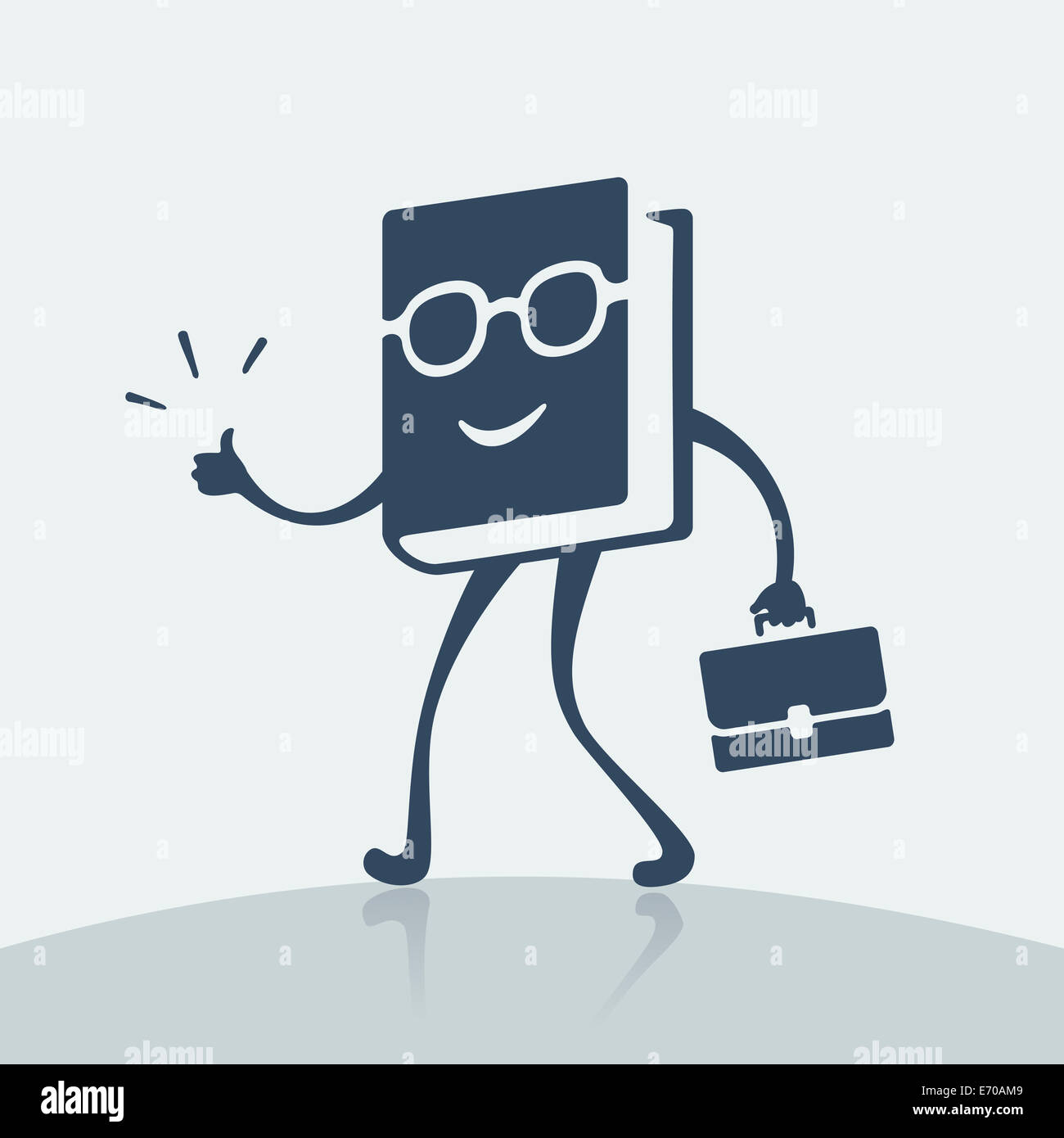 Symbol cheerful book Stock Photo - Alamy
