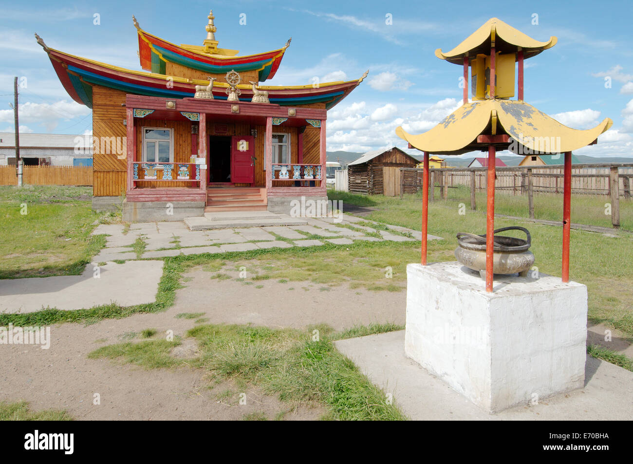 Altar, Ivolginsky Datsan - Buddhist Temple, Buryatia, Russian ...