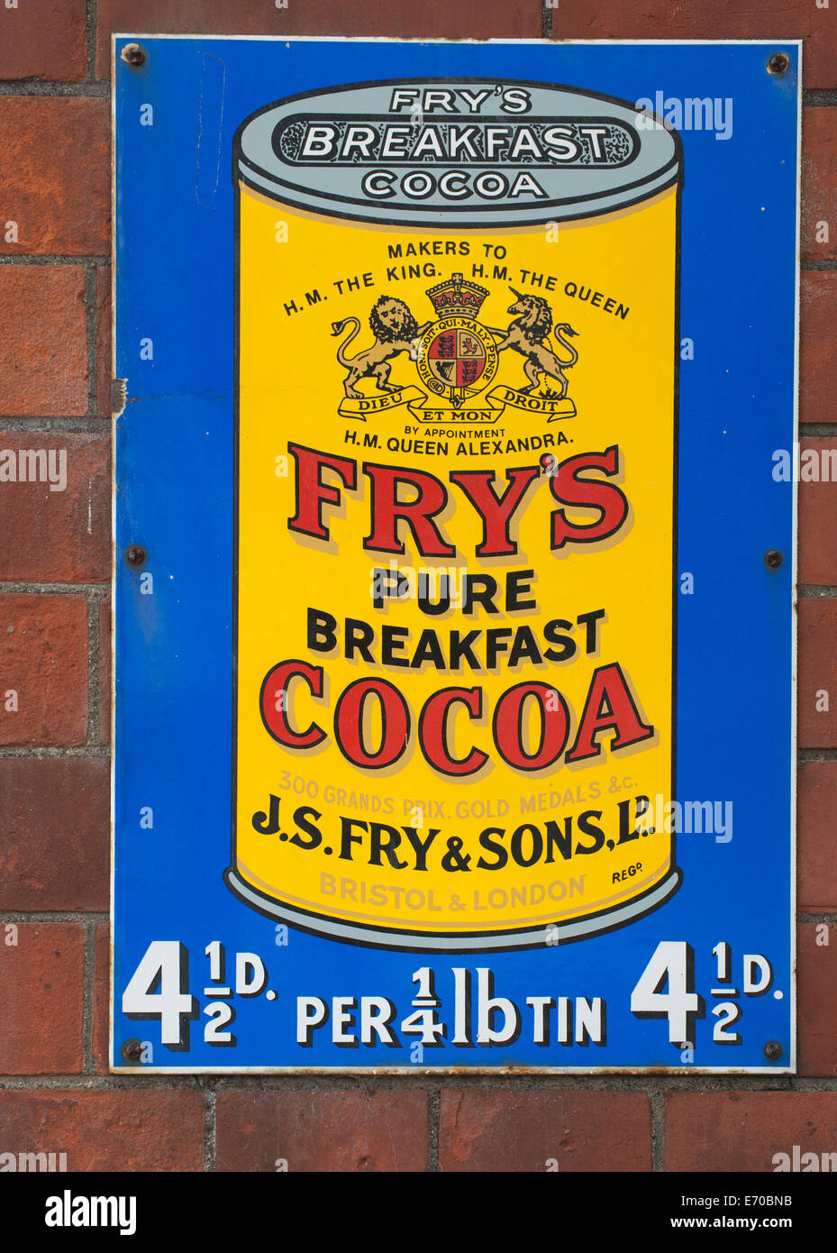 Frys cocoa advertisement hi-res stock photography and images - Alamy