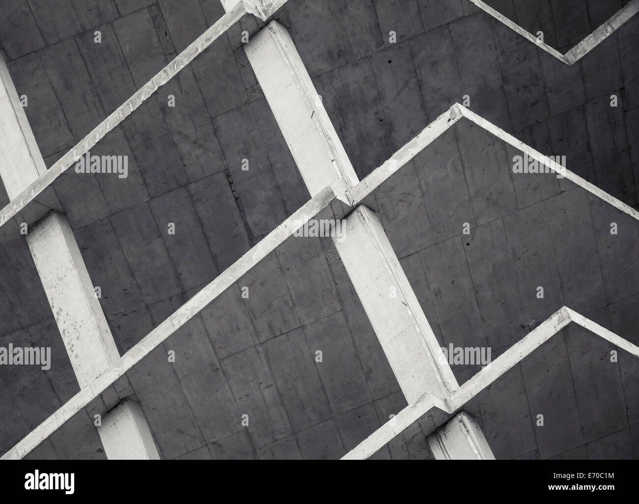 Abstract modern architecture background, concrete floors under ...
