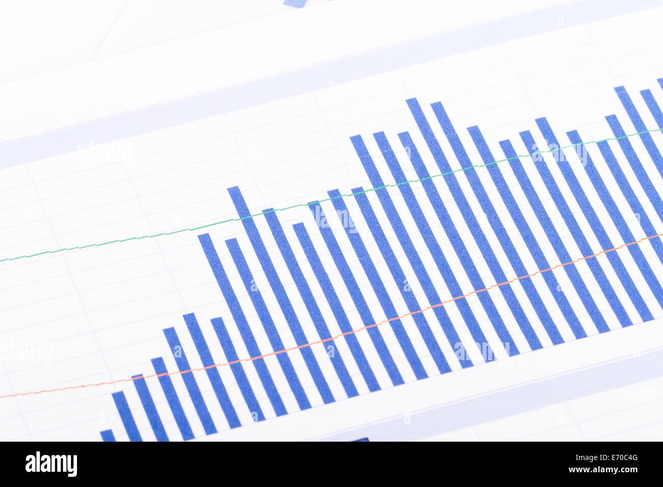 Financial bar chart graph analysis Stock Photo - Alamy