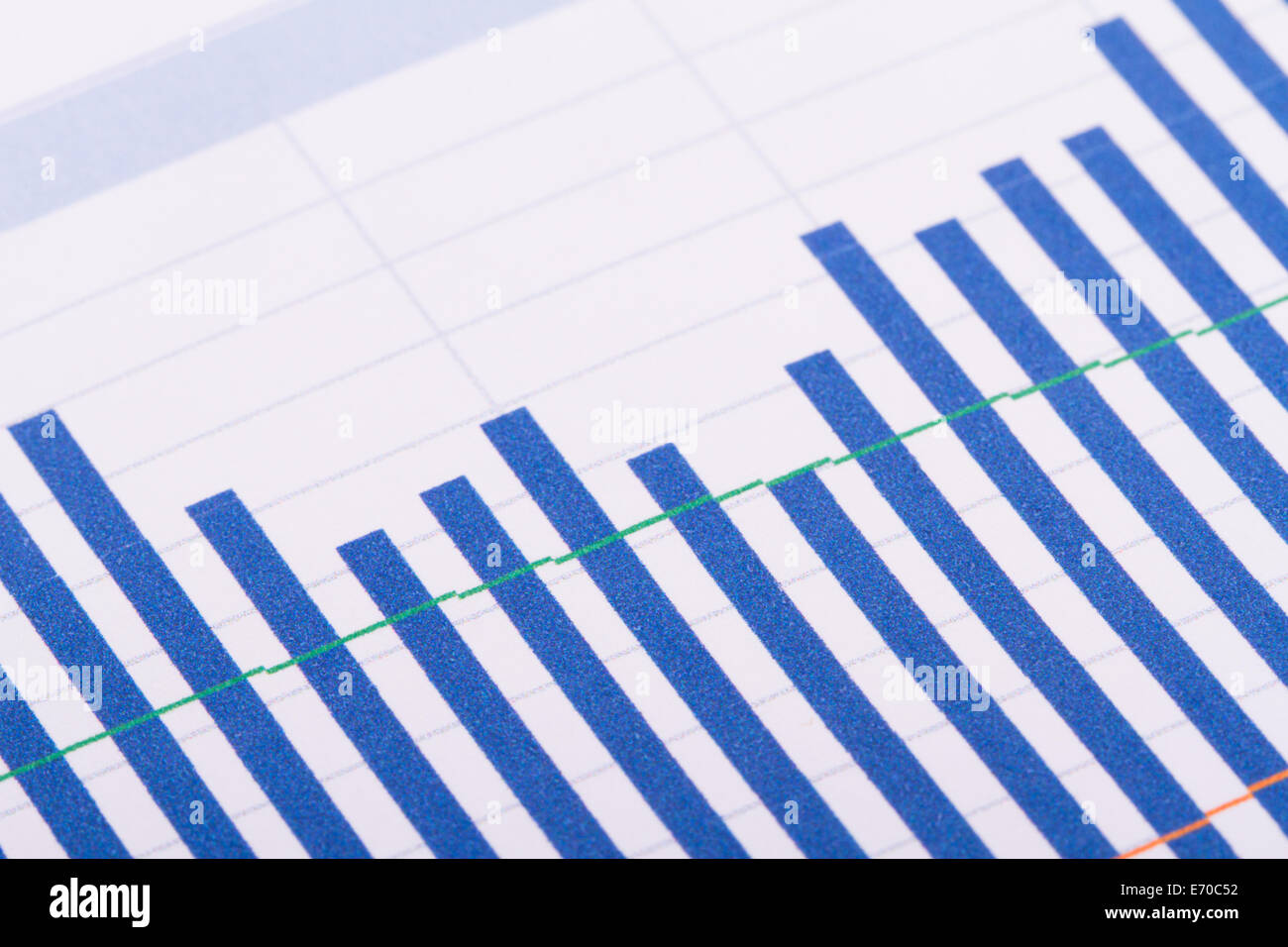 Financial bar chart graph analysis Stock Photo - Alamy