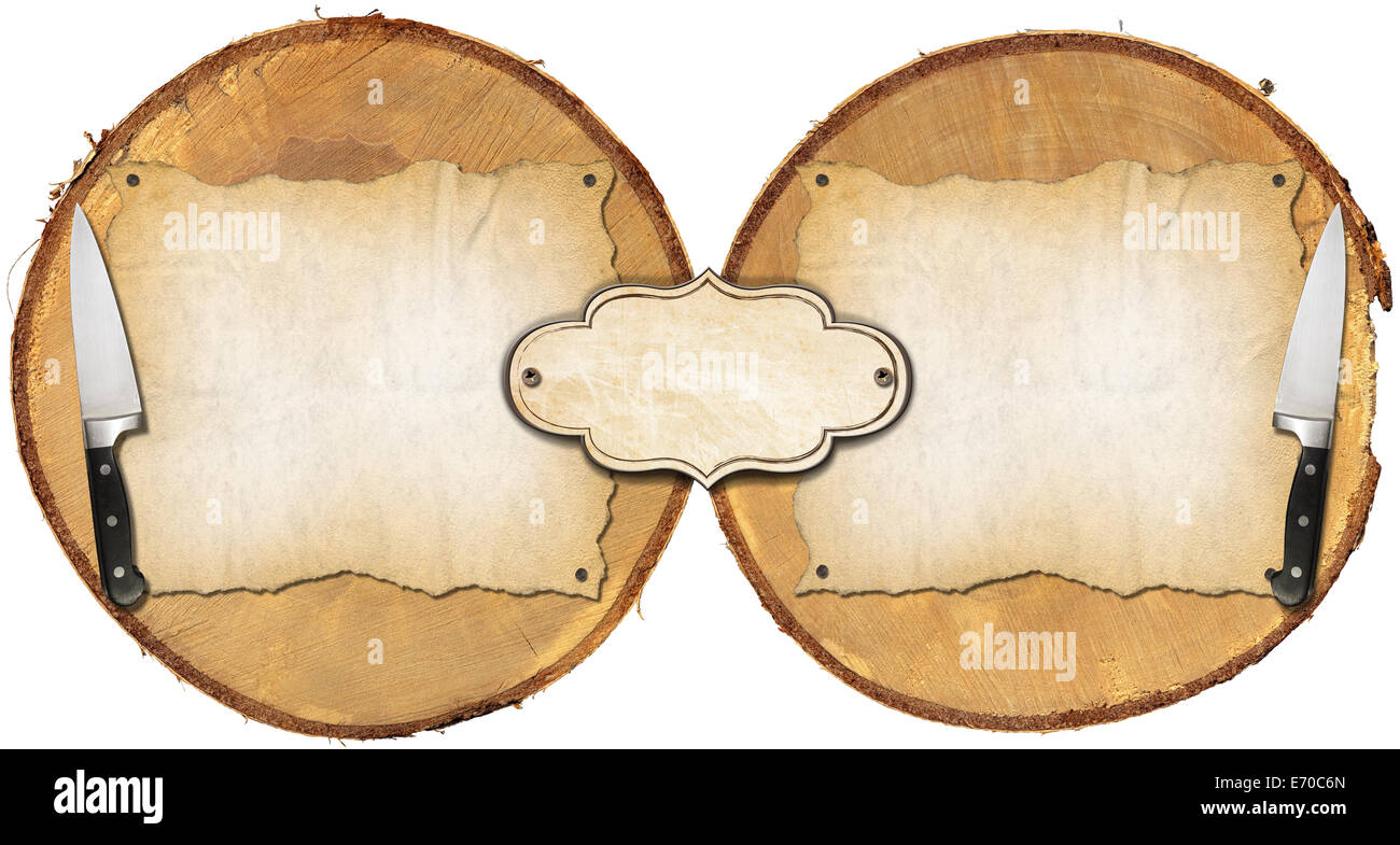 Rustic Menu Background Stock Photo - Alamy