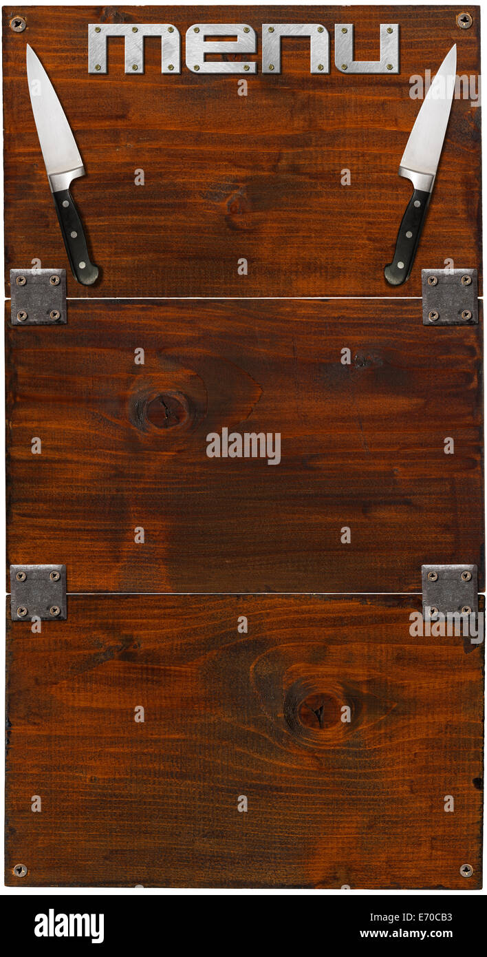 Rustic Menu Background Stock Photo - Alamy