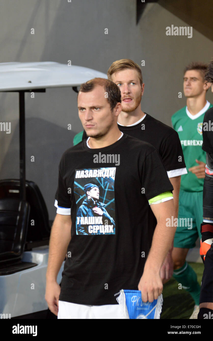 Zozulya Roman during the match between FC Dnipro (Dnipropetrovsk City ...