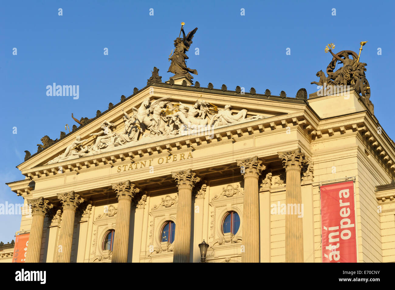 The State Opera, a neo classical building, Prague, Czech Republic Stock ...