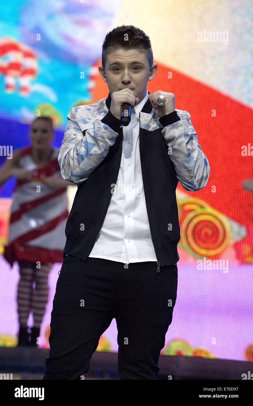 The X Factor Tour 2014 held at The SSE Hydro Featuring: Nicholas McDonald Where: Glasgow ...