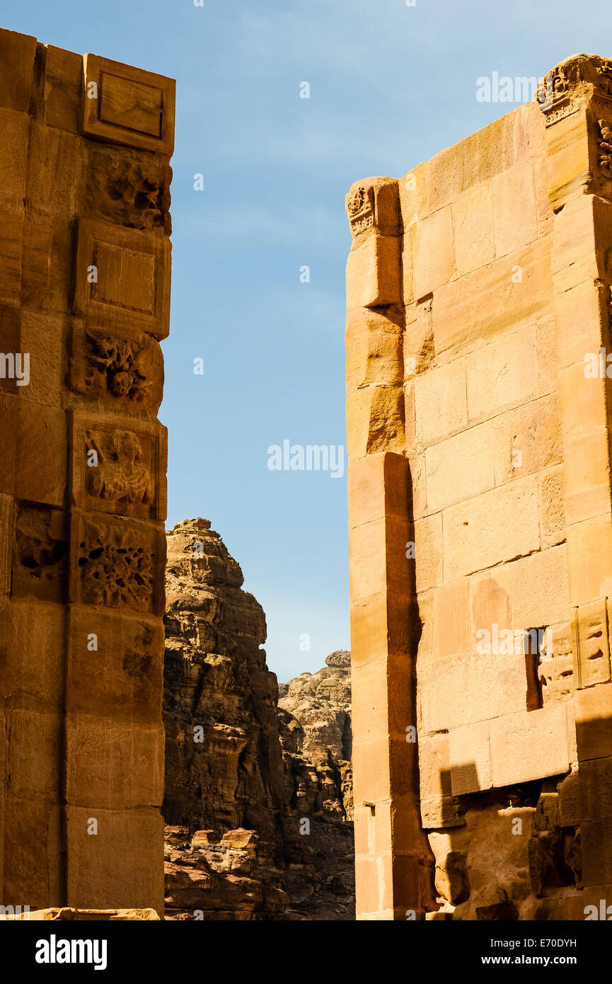 Petra is Jordan's most visited tourist attraction. Ruins of the great ...