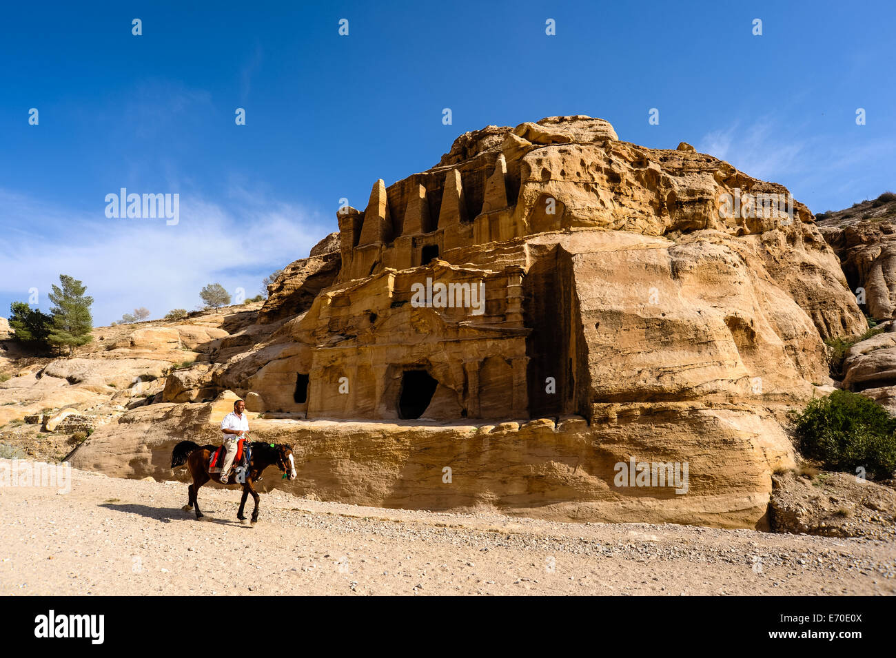Petra is Jordan's most visited tourist attraction. Ruins close to the ...