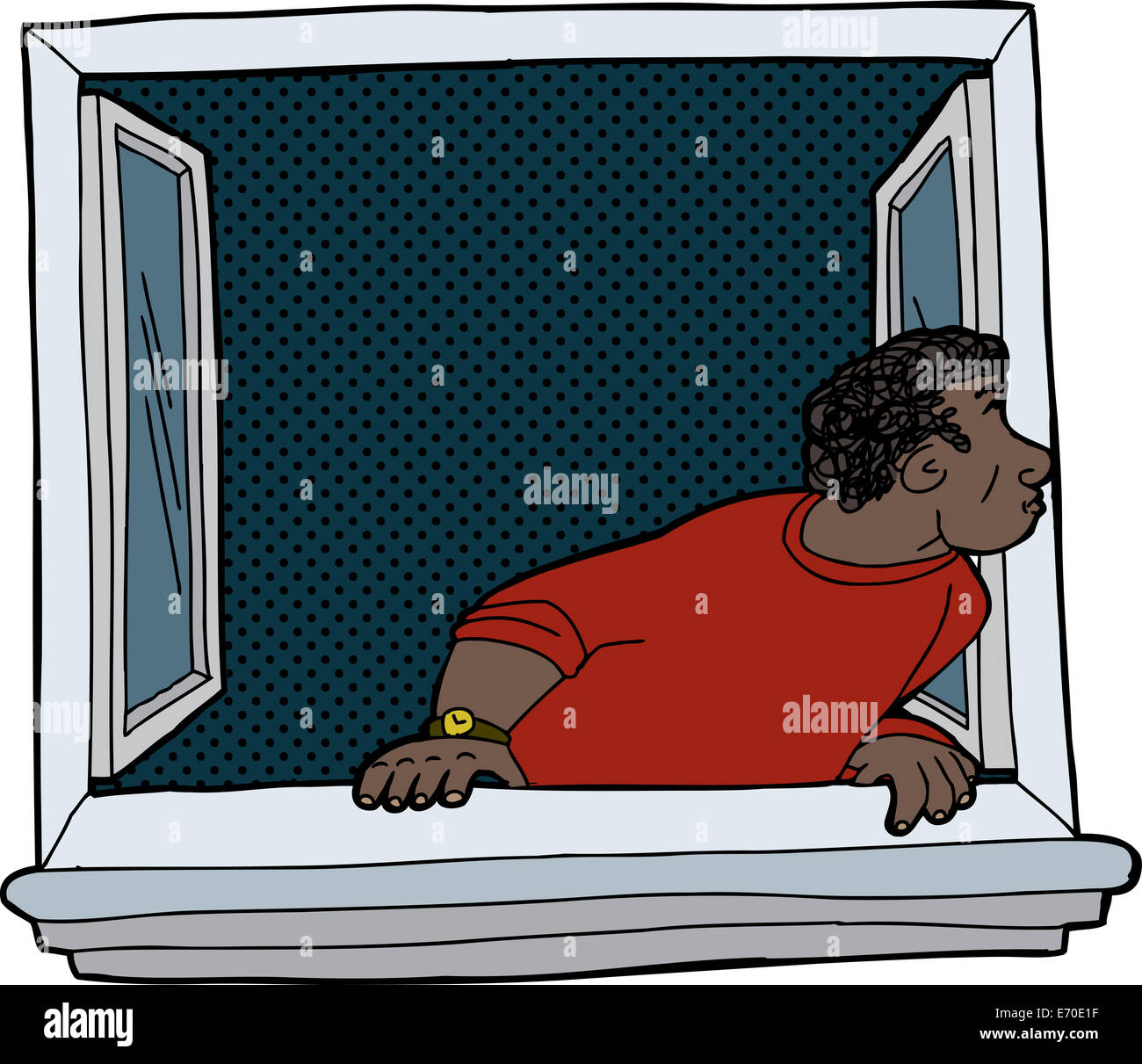 Cartoon window hi-res stock photography and images - Alamy