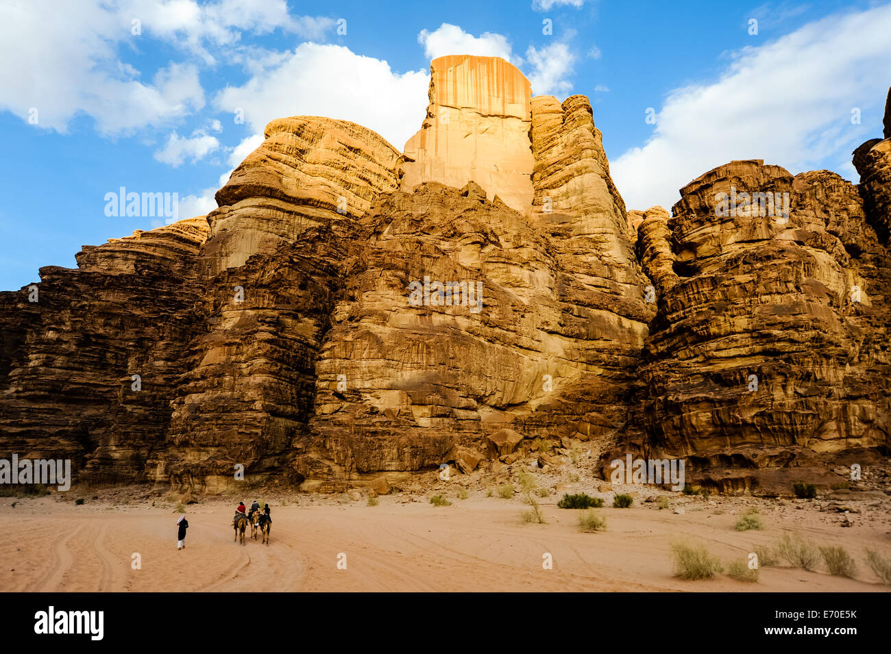 Jordan. Wadi Rum is also known as The Valley of the Moon Stock Photo ...