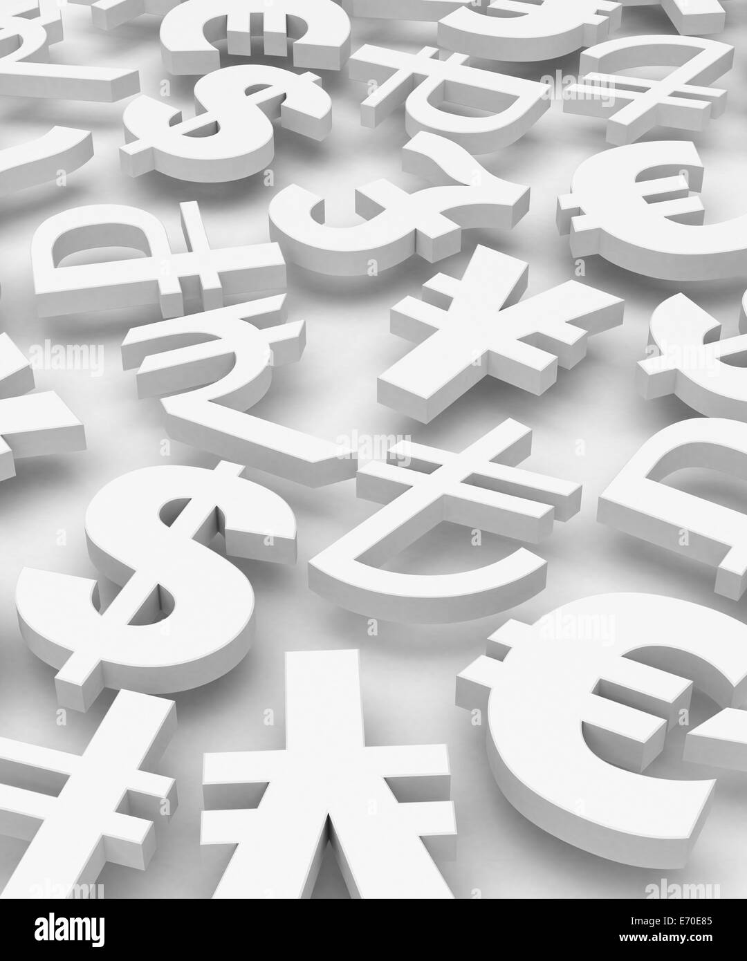 3d currency symbol symbols Black and White Stock Photos & Images - Alamy