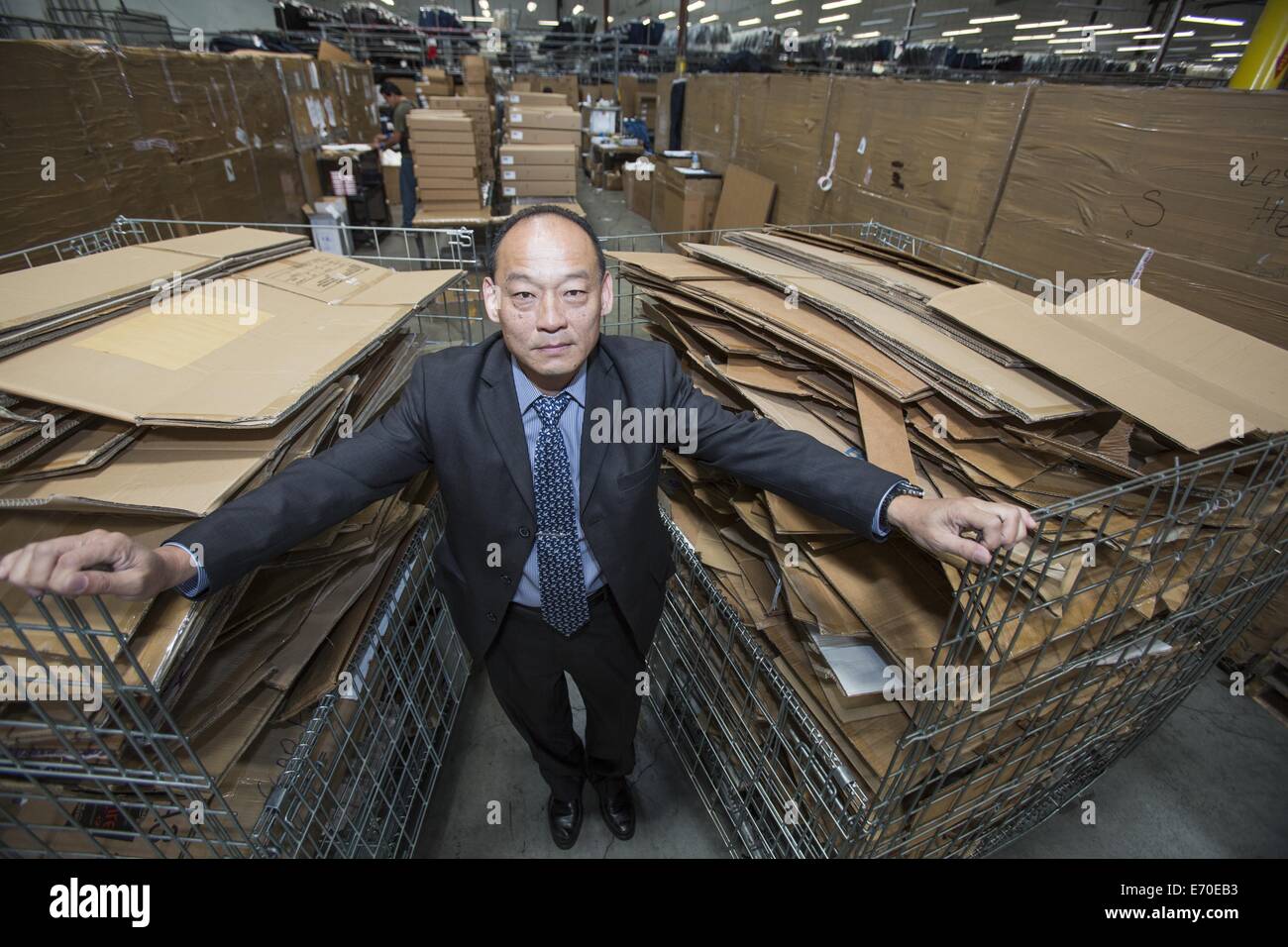 Los Angeles, California, USA. 20th Aug, 2014. Wane Ru, CEO of 8Net Inc ...