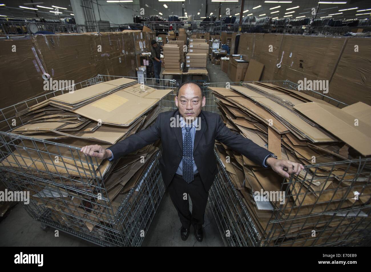 Los Angeles, California, USA. 20th Aug, 2014. Wane Ru, CEO of 8Net Inc ...