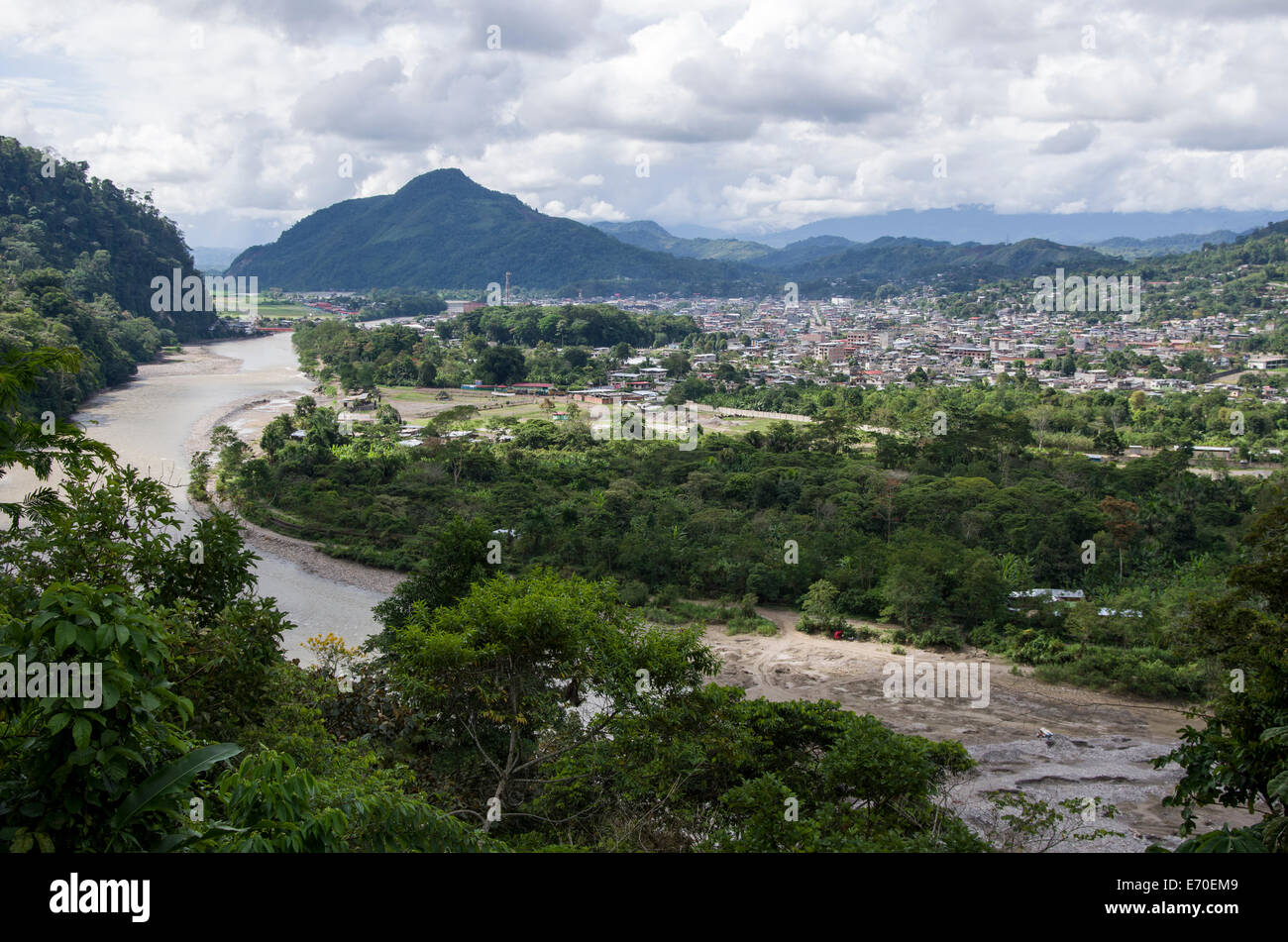 The Huallaga river in Tingo Maria. Huanuco department. Peru Stock Photo ...